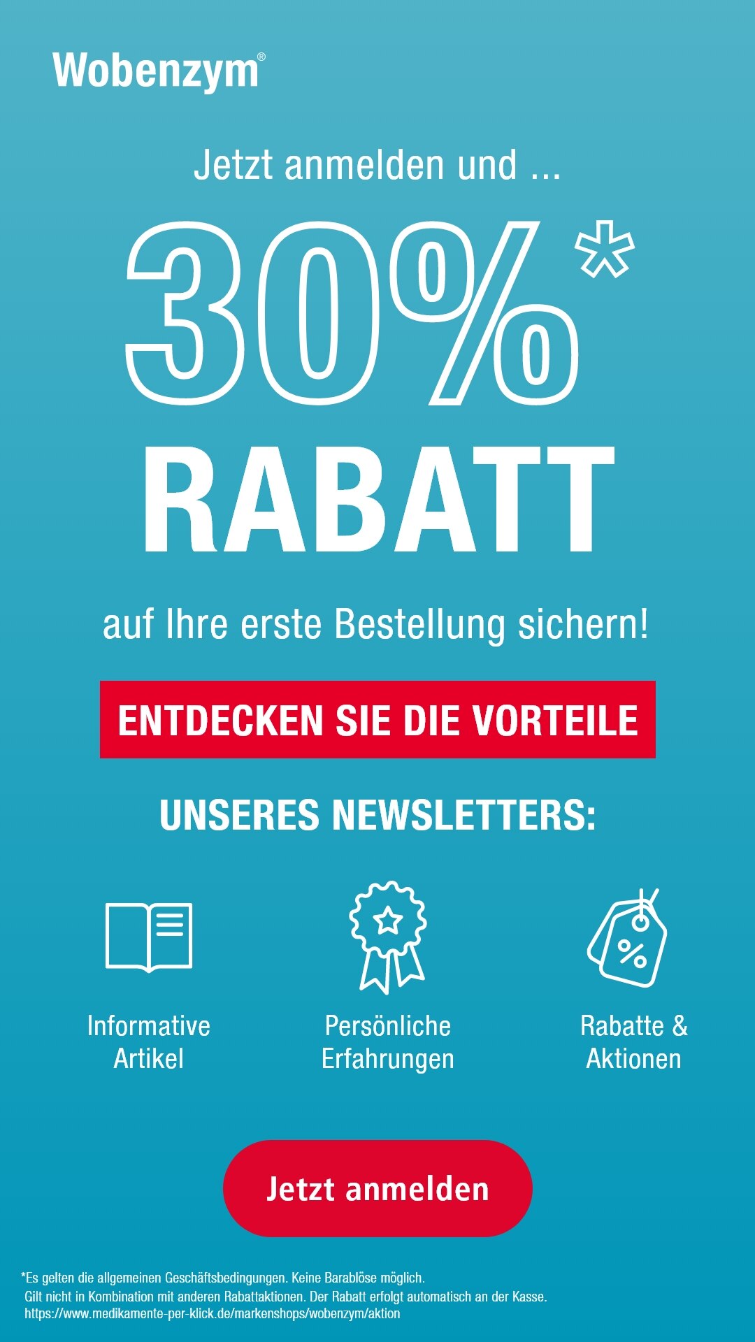 Newsletter-Anmeldung | 30% Willkommensrabatt sichern